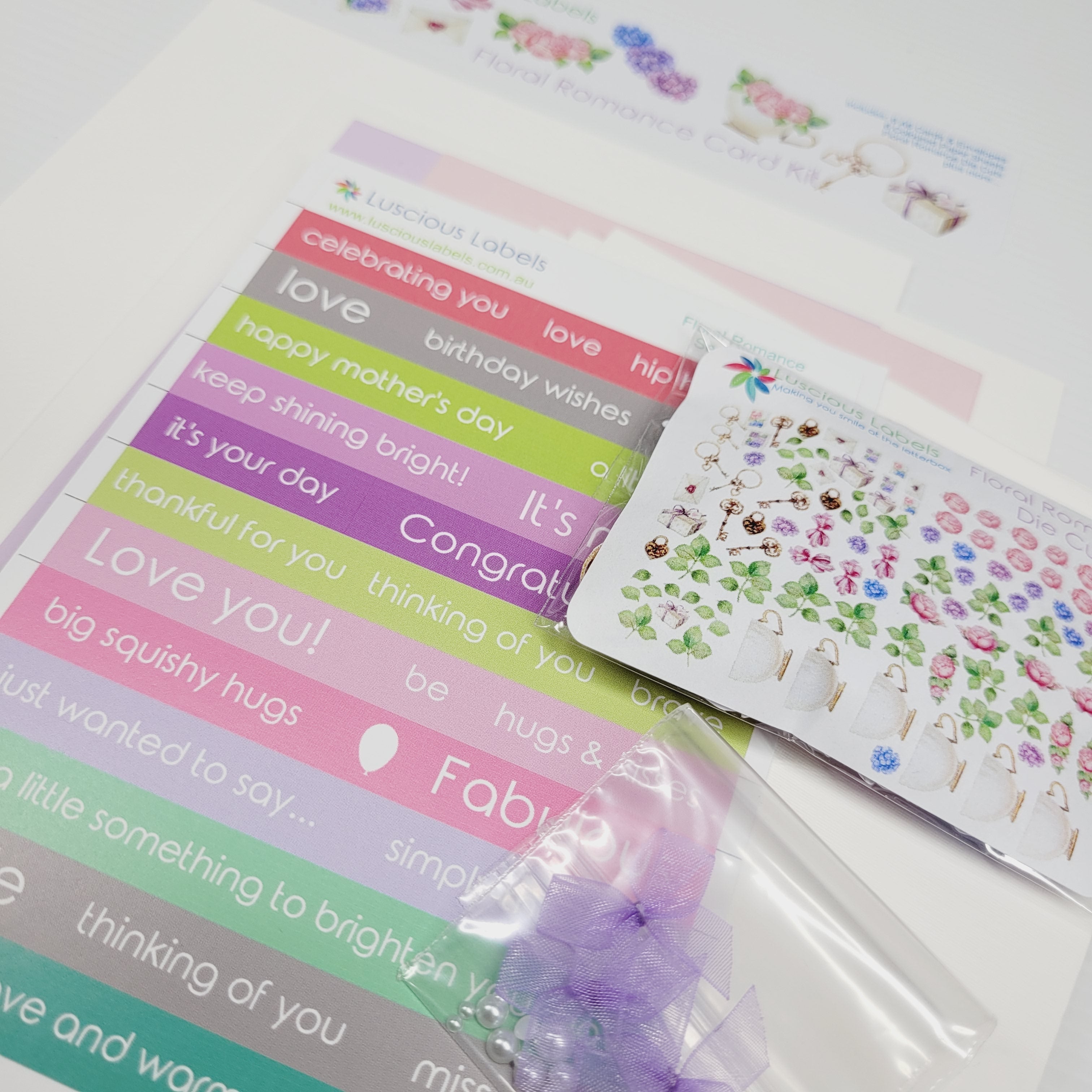 Floral Romance Card Making Kit – Luscious Labels