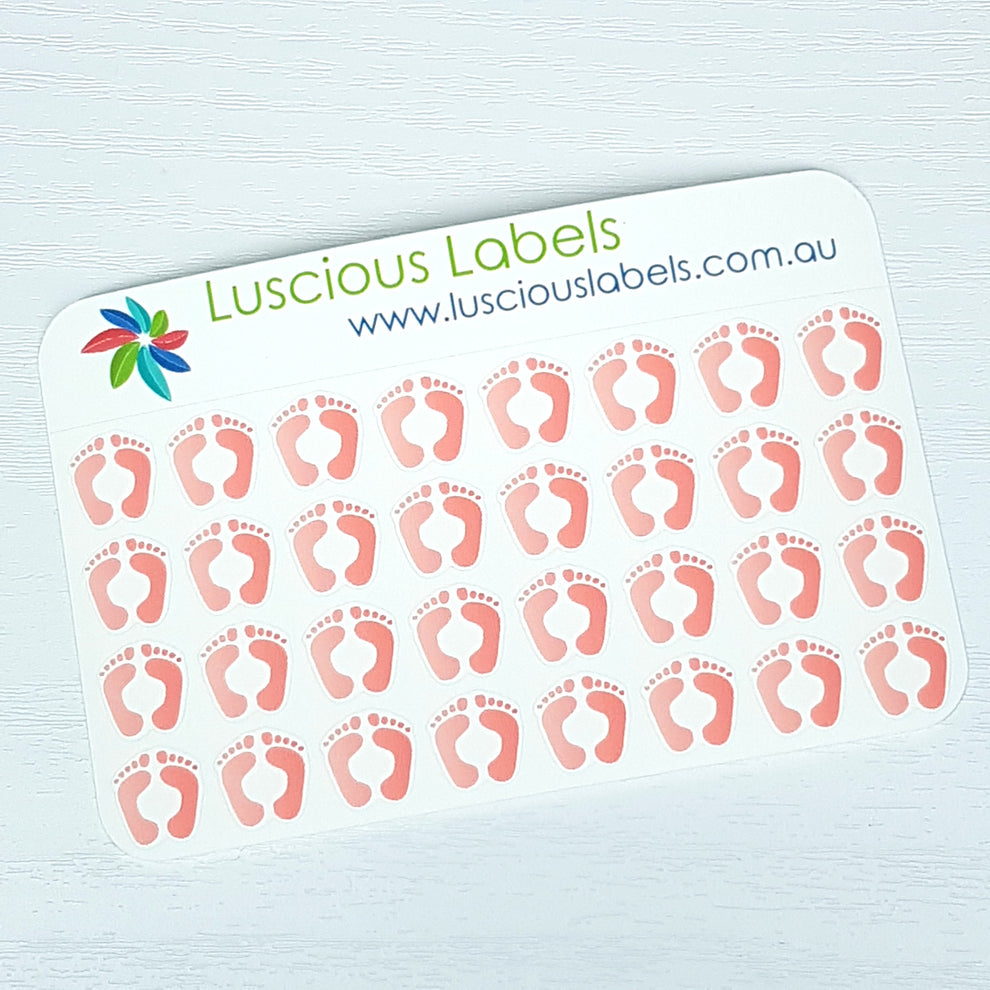 Mini Icon Pedicure Podiatry Feet Stickers – Luscious Labels